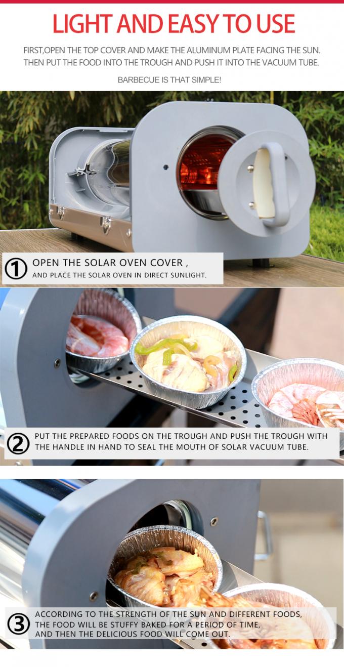 Solar Powered Barbecue Grill Solar Thermal Cooker with 137mm*610mm ...