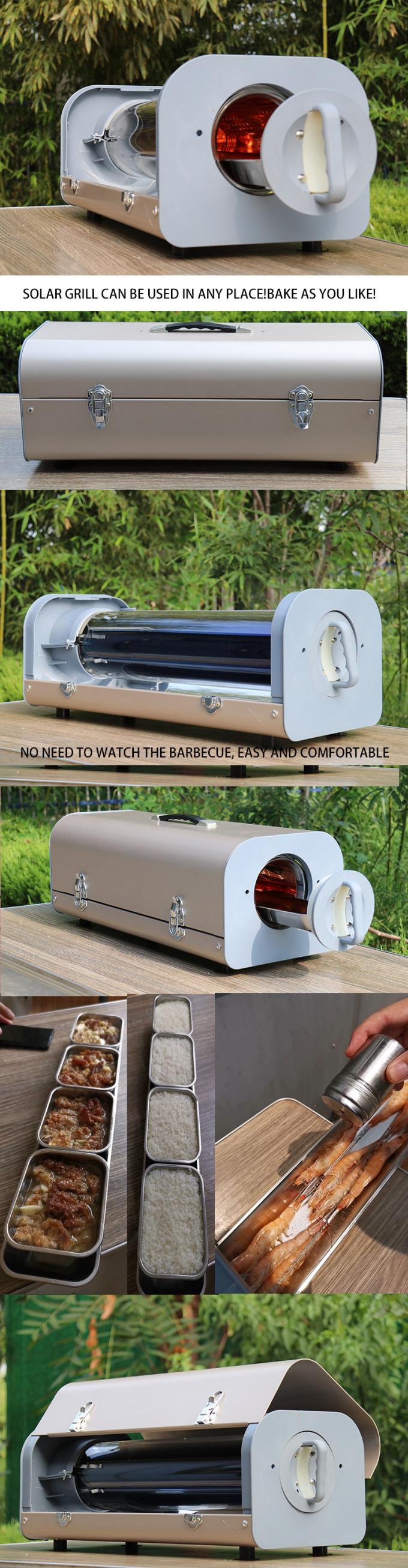 Solar Powered Barbecue Grill Solar Thermal Cooker with 137mm*610mm ...